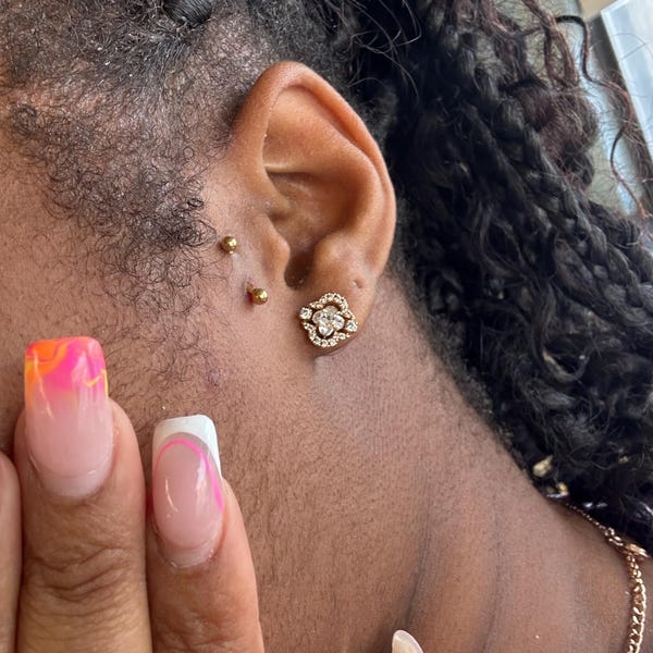 Extreme Long Spikes, Good for Labret Cheek, Piercing, Medusa, Monroe ...