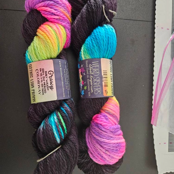 Gothic Lisa Frank - Indie Dyed Yarn - Etsy