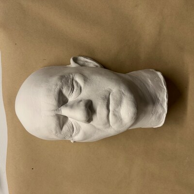 Michael J. Fox Life Cast, Face Cast, Life Size 1:1 in White Hydrocal ...