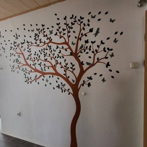 Large Tree Wall Decal Huge Tree Wall Sticker Wall Mural Sticker Kids ...