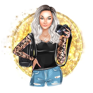 Digital Portrait Logo Digital Portrait Logo Design Custom - Etsy