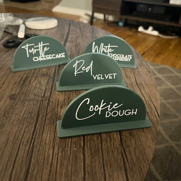 Acrylic Arch Food Buffet Sign | Acrylic Wedding Sign | Wedding Decor ...