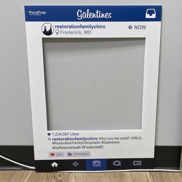 Instagram Frame, Fully Printed and Customized 18x24" 24x36" 28x40 ...