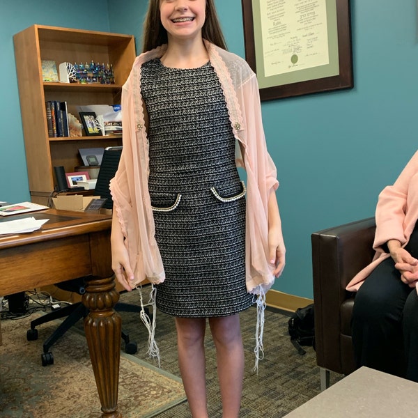 Atlantic Blue Net Lace Tallit, Teal Prayer Shawl, Girls Tallis, Ladies ...