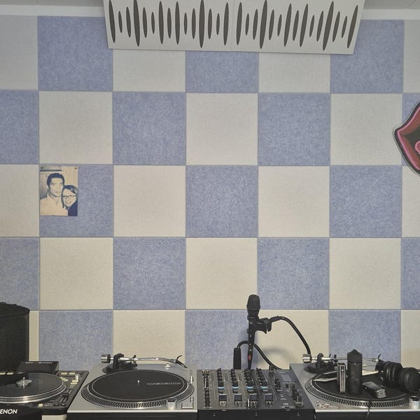 3 Pack Acoustic Panels WAVE With Floor Screen Stand Lamp RGB Light ...