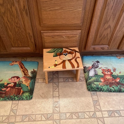 Step Stool, Kids Step Stool, Monkey Stool, Children's Step Stool ...