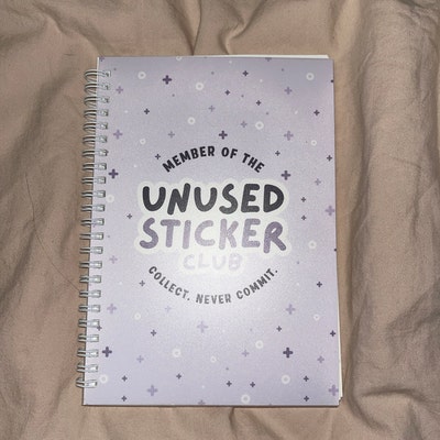 Unused Sticker Club Sticker Gift for Sticker Collectors, Sticker ...