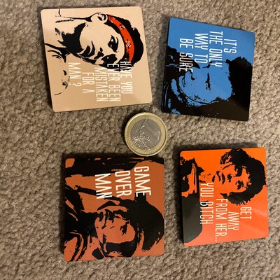 Aliens Ripley Sigourney Weaver Classic Sci Fi Movie 4 Fridge Magnet Set ...