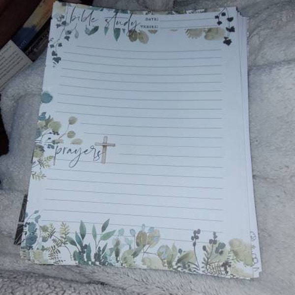 Faith Journal, 103 Printed Pages, Classic Happy Planner, Bible Study ...