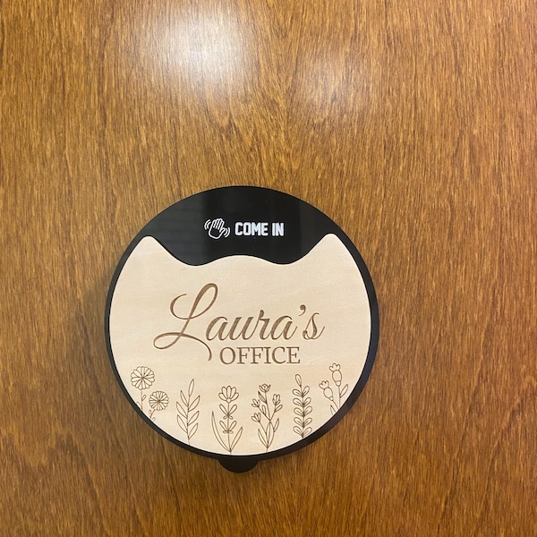 Personalized Work From Home Privacy Sign. Customizable 4 Sides Do Not ...