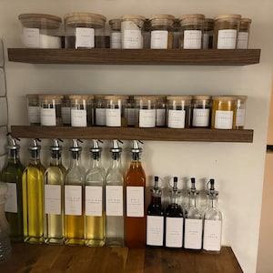 Gold Metallic Herbs and Spice Labels Custom List Waterproof Labels ...