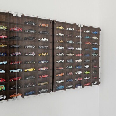 Natural Wooden Monster Truck Storage, Monster Truck Display Case ...
