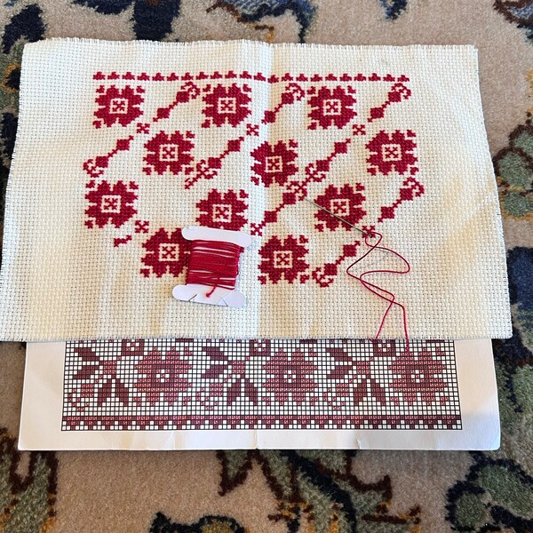 Dome of the Rock and Keffiyeh Palestinian Tatreez Embroidery PDF ...