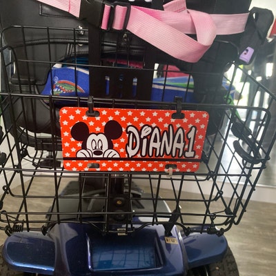 MICKEY or MINNIE Mini License Plate Personalized Custom Bike Tag for ...