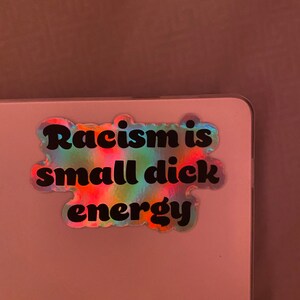 Holographic Anti Racism Sticker - Etsy