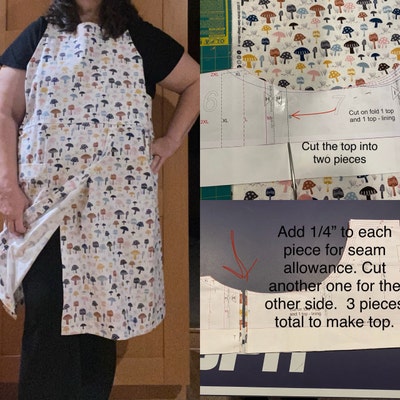 Pottery Apron With Pants/sewing Pattern/ Potter's Split Leg /cross Back ...