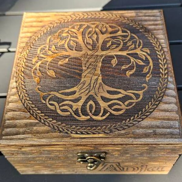 Norse Runes, Elder Futhark Divination Runic Dice, 4 Wooden Dice With ...