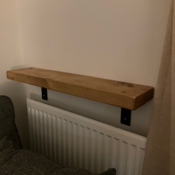 Rustic Radiator Shelf: Solid Wood / Handmade / Hallway Table / Radiator ...