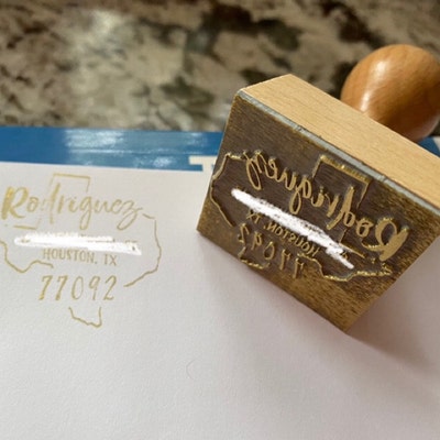 Custom Texas Address Stamp Personalized Texas Return Address Stamp ...