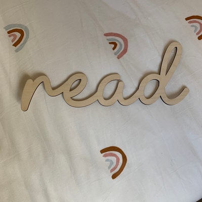 Wooden 'read' Wall Sign Nursery/playroom Decor Wall Art Bedroom Decor ...