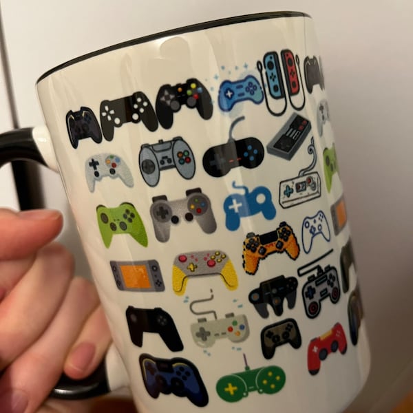 Game Controller Mug: Gamer Coffee Mug, Funny Gaming Gift - Etsy