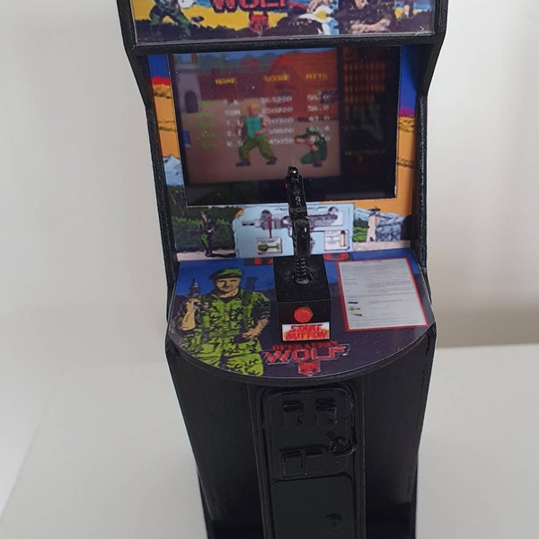 1/12 Scale Doll's House Miniature Atari Dig Dug Arcade Machine Cabinet ...