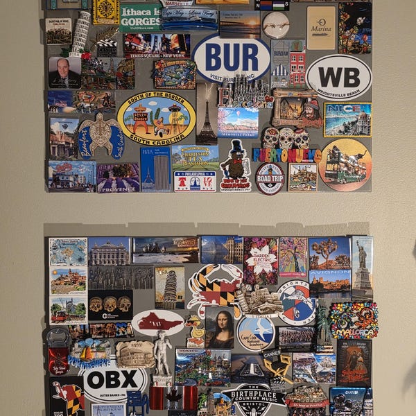 Travel Magnet Display | Magnetic Memo and Bulletin Board for Wall ...