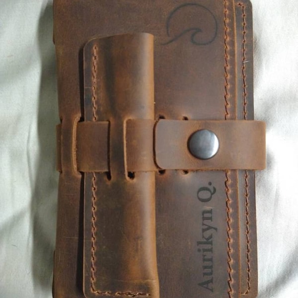 Personalized Notebook Cover, Custom Leather Journal, Notebook Cover ...
