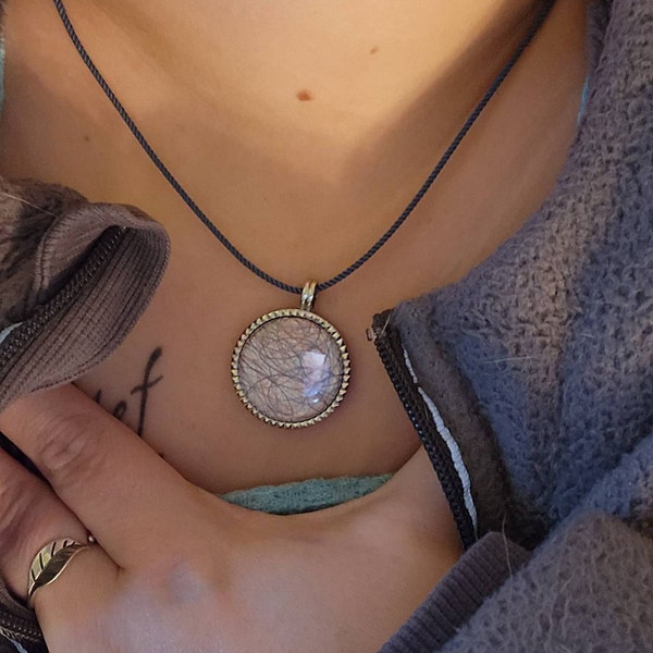 Custom Length Cord Necklace With Sterling Silver Clasp, Silk Cord ...