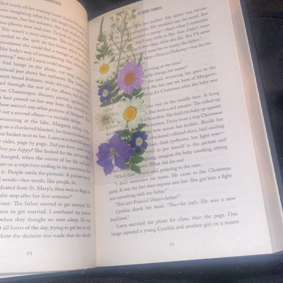 Forget Me Not Bookmark Real Dried Flowers Gift for Reader - Etsy