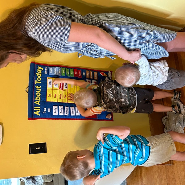 All About Today Kids Cloth Calendar by Pockets of Learning ...