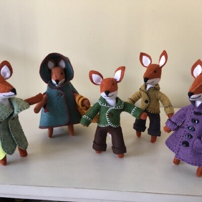 Charlotte Fox's Cloak PDF Pattern, Felt Cloak Pattern, Miniature ...