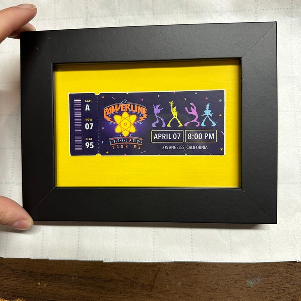Powerline Concert Ticket Transparent Sticker/ Goofy Max Disney Bujo ...