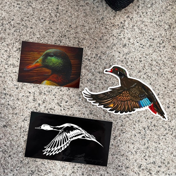 Mallard Duck Pilot Sticker - Etsy