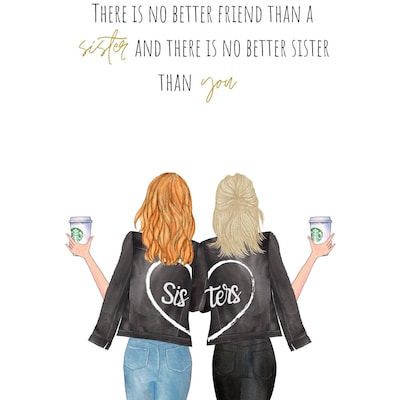 Sister Personalized Gift, Big Sister Gift, Sister Print, Custom Sister ...