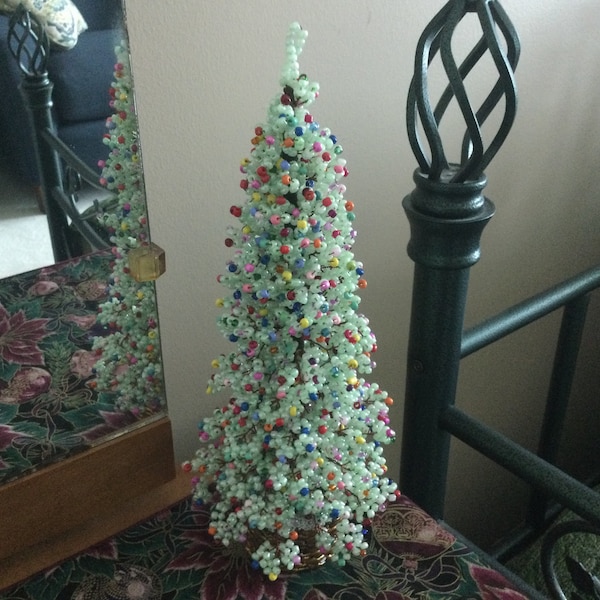 Beaded Christmas Tree New Year Gift Christmas Gift Seed Bead Tree ...