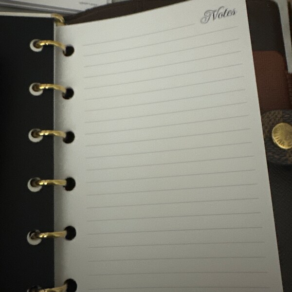 Lined Notes - PRINTED - Planner Inserts & Agenda Refill - A5 / Personal ...