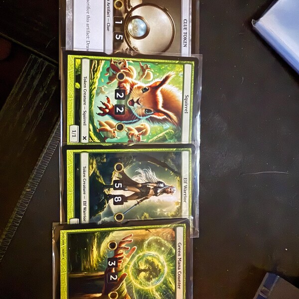 5/5 Dragon Token With Number Display – Magic the Gathering - Etsy