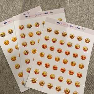 Planner Stickers Mini Emoji Stickers Eyeroll Planner - Etsy