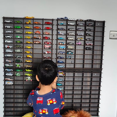 Natural Wooden Monster Truck Storage, Monster Truck Display Case ...