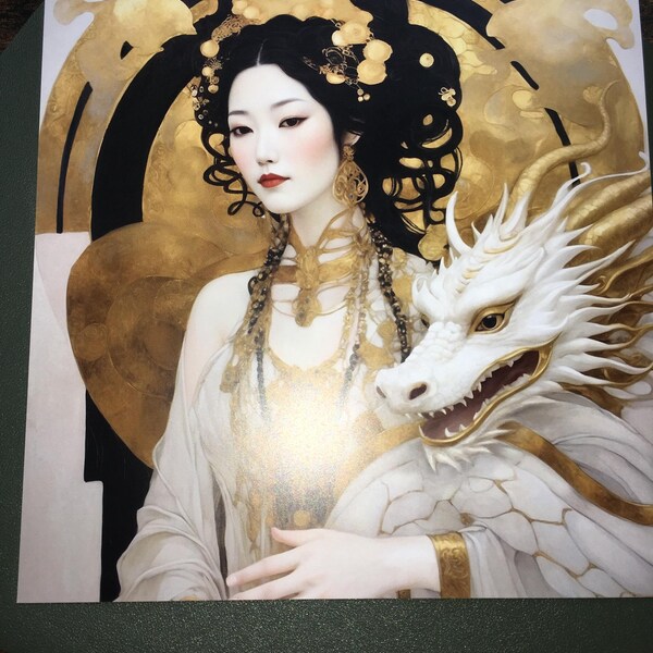 Rhiannon Print, Welsh Goddess of Dreams & Horses, Art Deco, Coquette ...