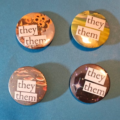 Pronoun Pins: CUSTOM ORDER quantity-based Discount Free US Shipping on ...