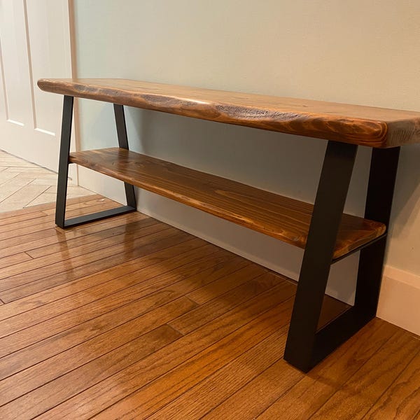 Unique Handmade Console Entryway Table - Sustainable Reclaimed Wood ...