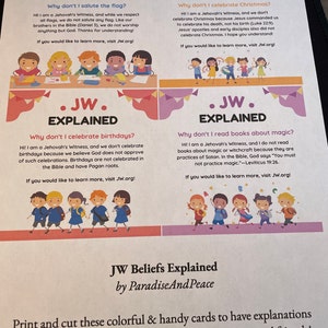 No Blood Medical ID Card Sheet of 4 JW Jehovah Witness No Transfusion ...