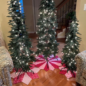 Christmas Tree Skirt 42 Inch Diameter Candy Quilted Green | Etsy