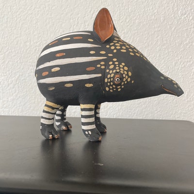 Ceramic Sculpture Figurine Tapir Animal Sculpture Unique Gift Home ...