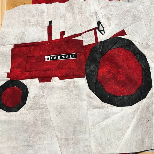 Antique Tractor - Foundation Paper Pieced Quilt Pattern PDF Download - Etsy