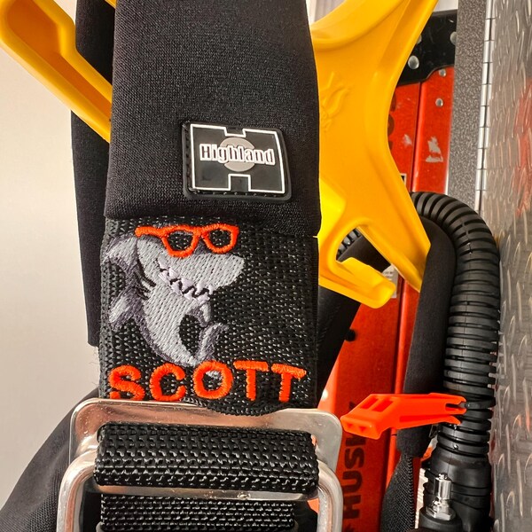 Silver Shark Personalized & Customizable Scuba Diver BCD Identification ...