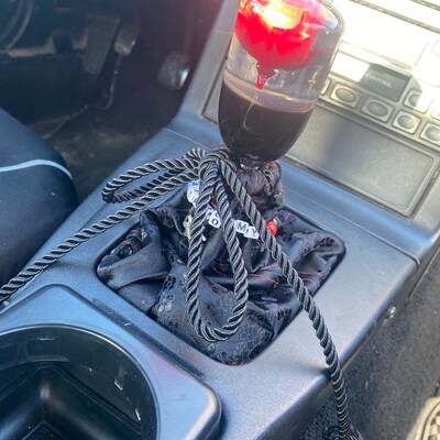 Gray With Pink Cherry Blossom Shift Boot OR E-brake Boot / Sakura Shift ...