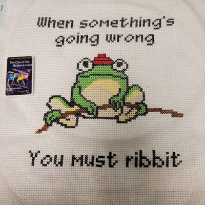 Absolutely Ribbiting Cross Stitch Pattern - Etsy
